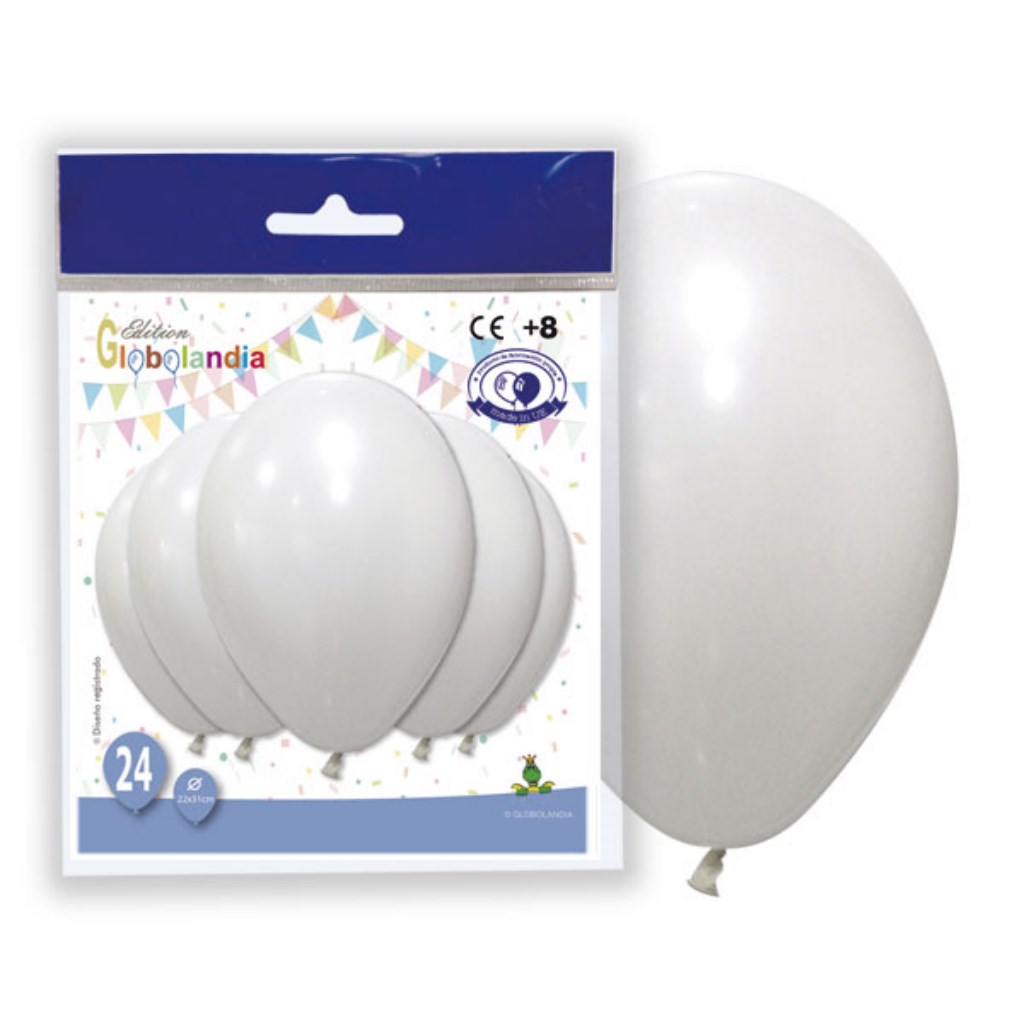 BOLSA 24 GLOBOS R.10 BLANCO